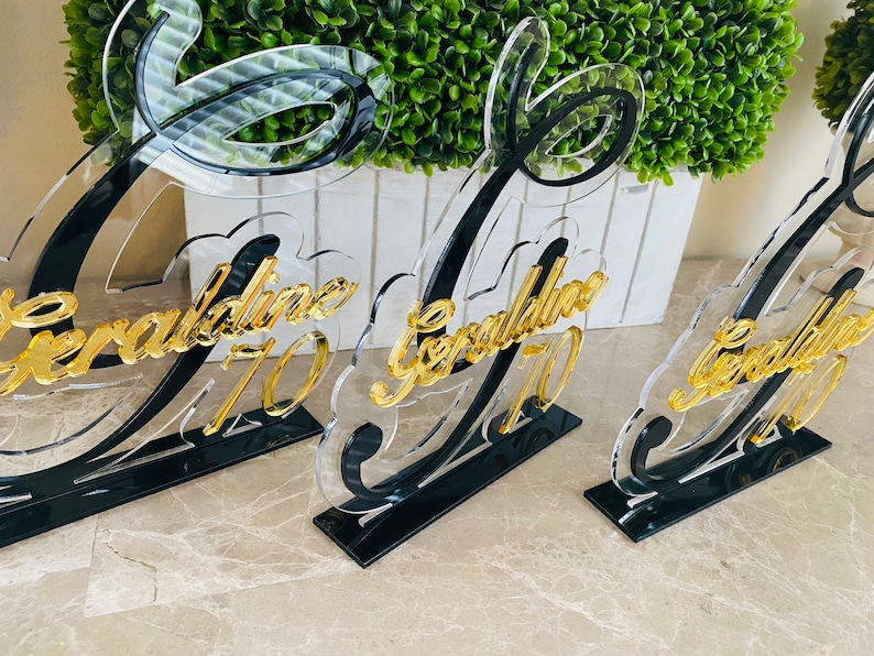 Acrylic Signs, Acrylic Centerpieces, 8 Inches - Etsy