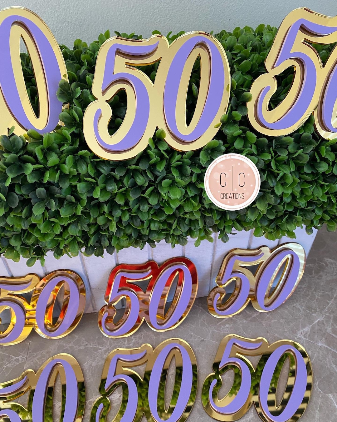 Layered Number Acrylic - Etsy