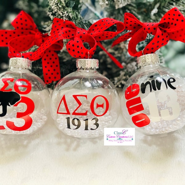 Delta Sigma Theta Christmas Ornaments - Etsy