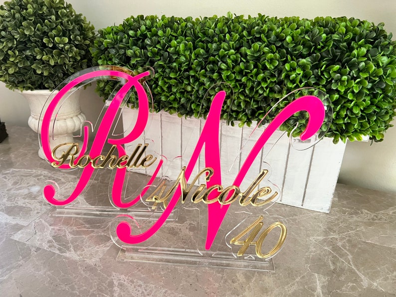 Acrylic Signs, Acrylic Centerpieces, 8 Inches - Etsy