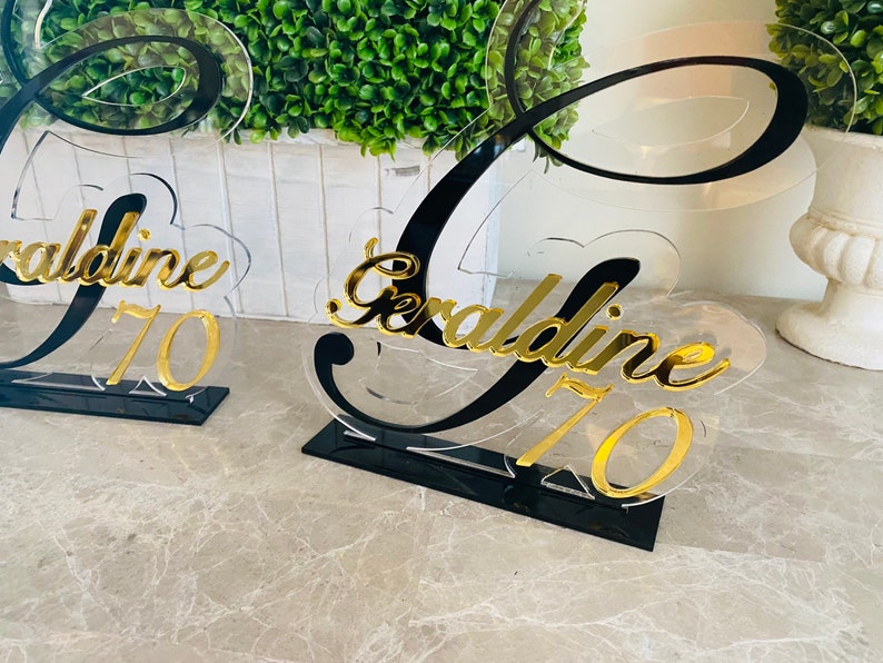 Acrylic Signs, Acrylic Centerpieces, 8 Inches - Etsy