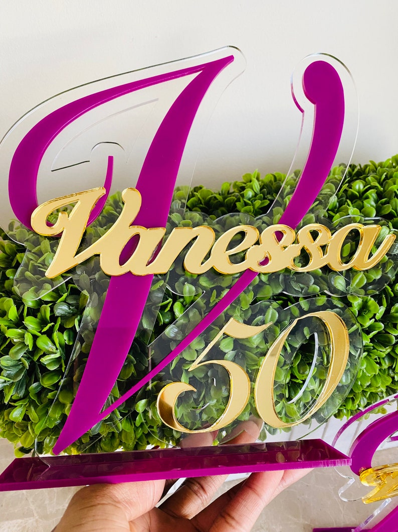 Acrylic Signs, Acrylic Centerpieces, 8 Inches - Etsy
