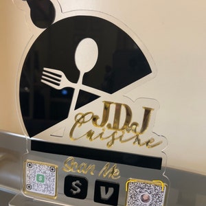 Social Media Sign, QR Code Sign, Logo Sign - Etsy