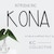 Kona Font Modern Calligraphy Sans Serif, Digital Font Download, Hand ...