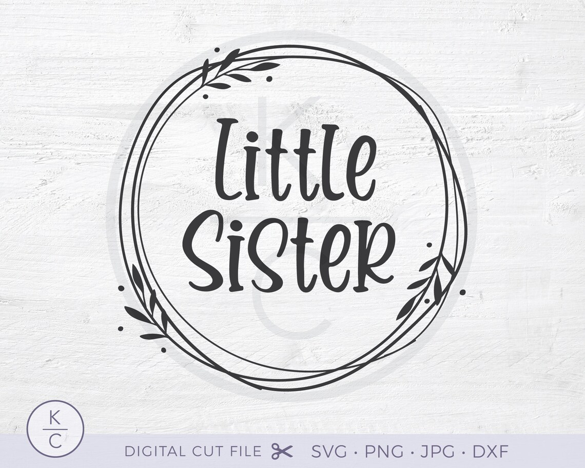 Little Sister Svg Baby Girl Svg Baby Girl Shower Gift | Etsy