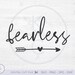 Fearless SVG, Christian Svg, Faith Over Fear Svg, Redeemed Svg ...