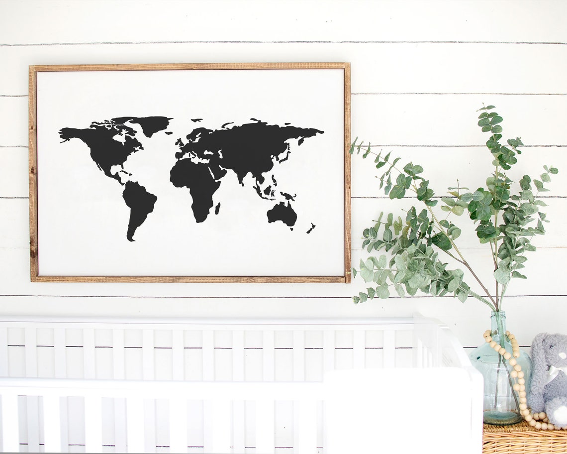 World Map SVG World Svg Travel Svg World Map Clipart - Etsy