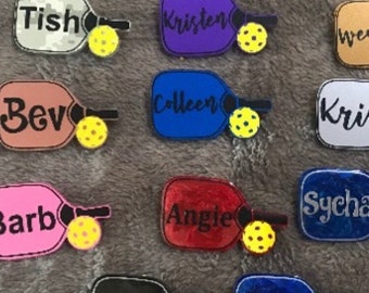 Pickleball Paddle Nametag - Etsy