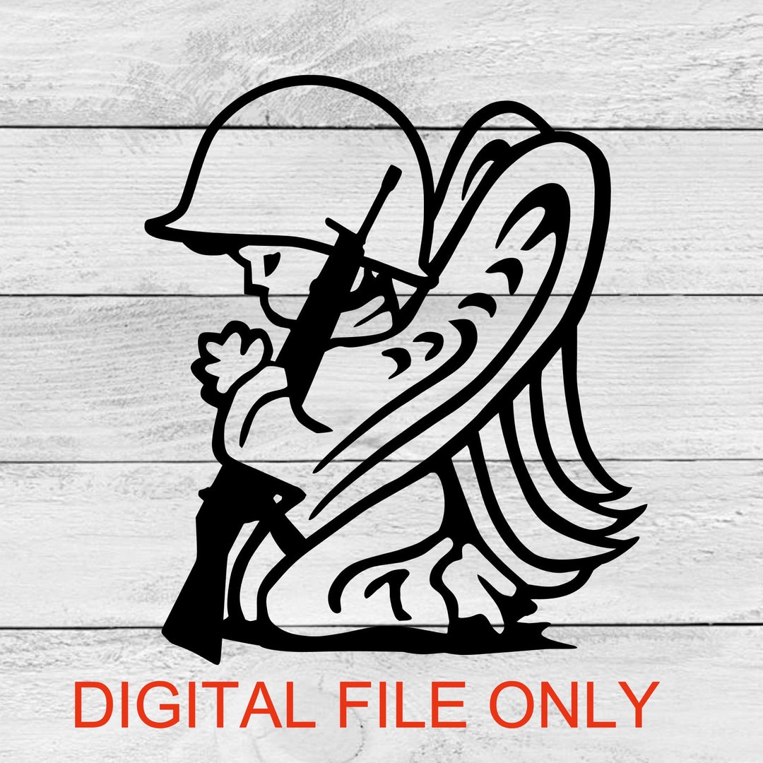 Memorial Praying Military SVG - Etsy