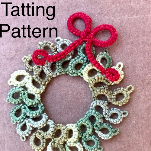 PDF Tatting Pattern Holiday Wreath With Bow - Etsy India