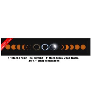 Framed Solar Eclipse Photo Collage With Phases Through Totality - Etsy