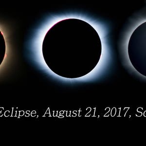 Framed Solar Eclipse Photo Collage With Phases Through Totality - Etsy