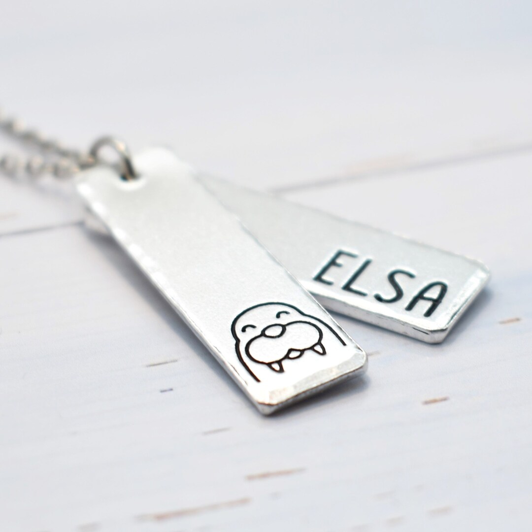 Walrus Necklace, Personalised Conservation Gift - Etsy