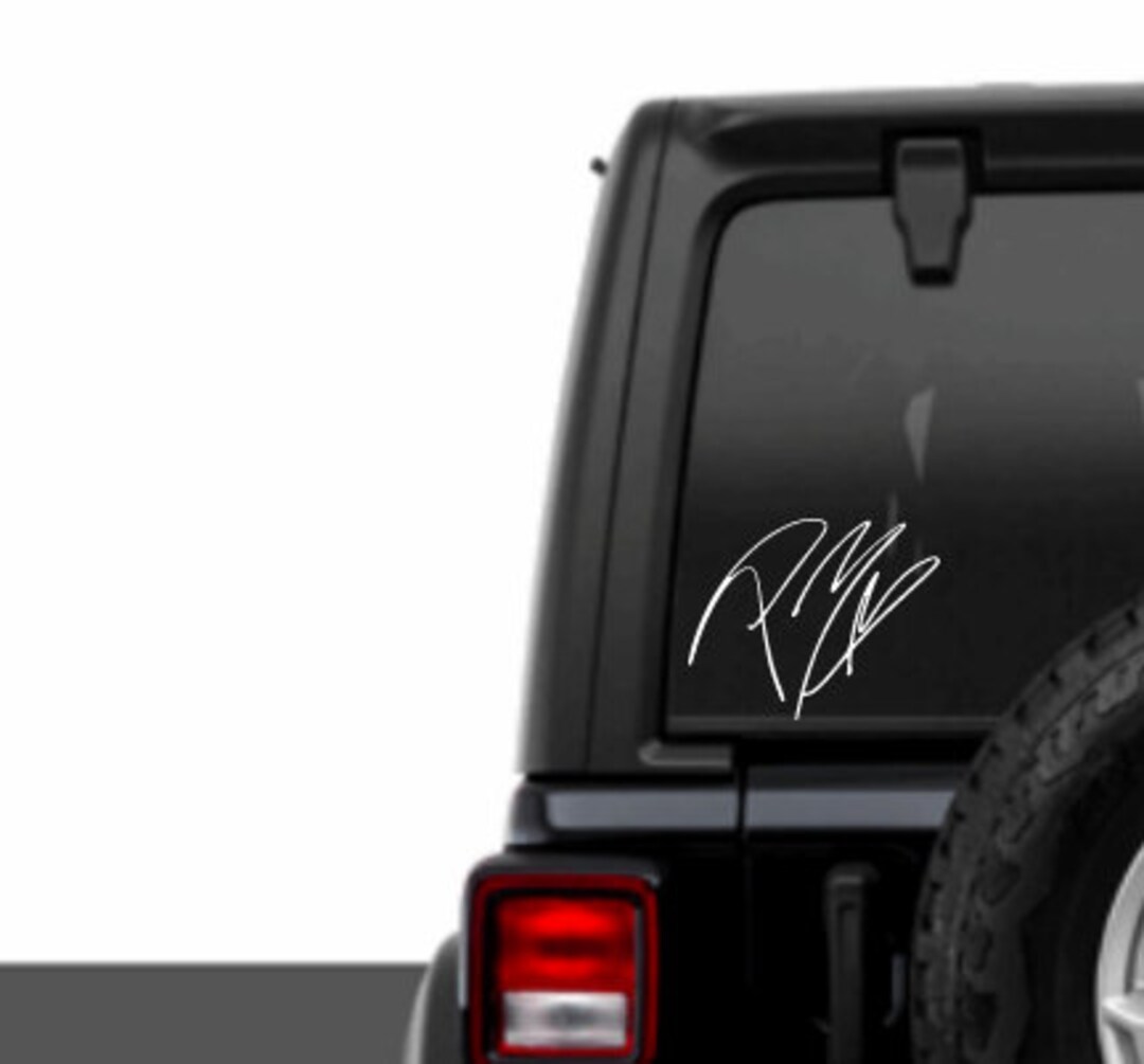 Post Malone Signature Inspired Decal - Etsy