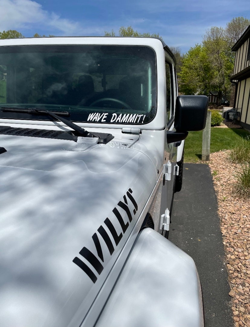 JEEP WEEK | Jeep Wave | Wave Dammit | Jeep Decal - Etsy