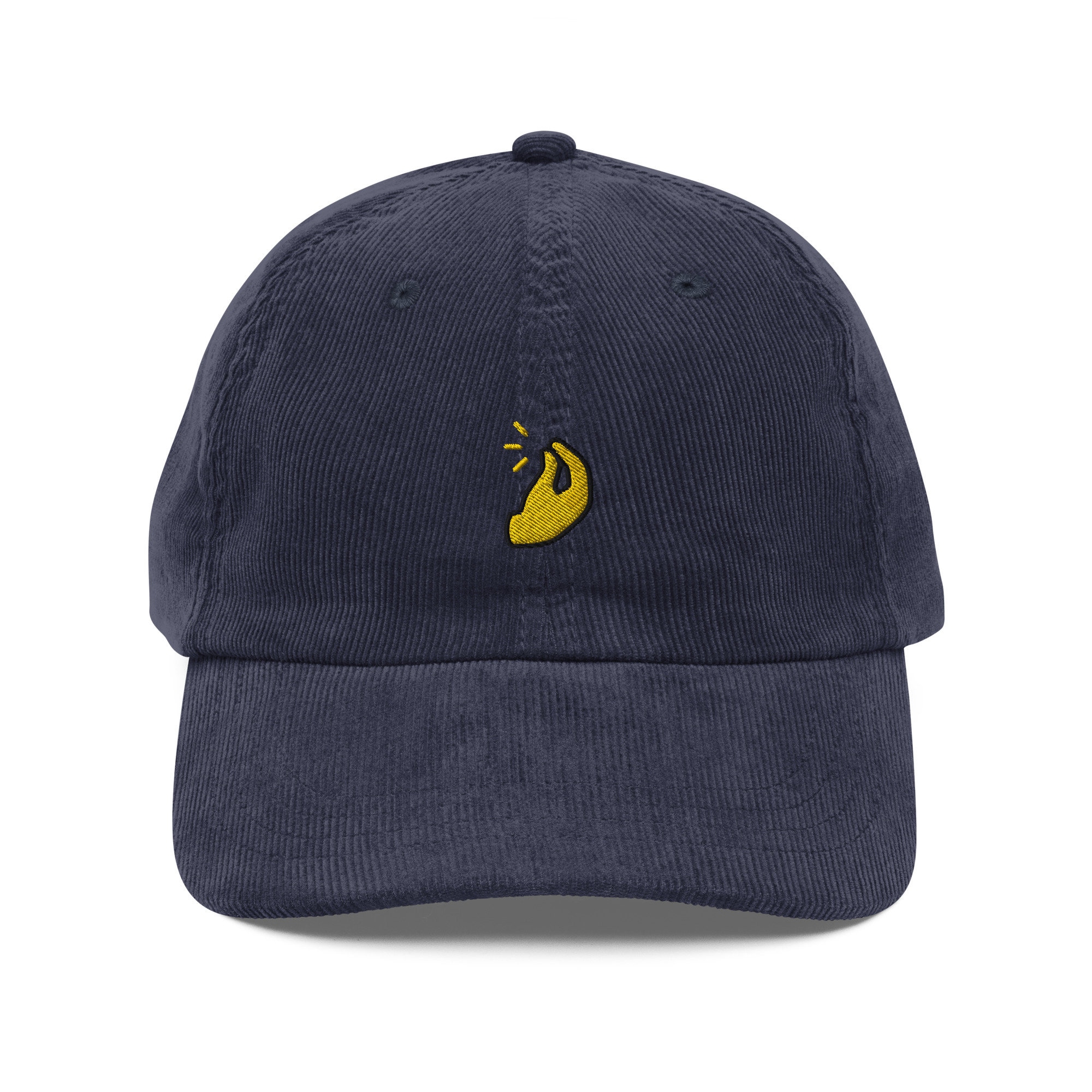 Italian Pinched Fingers Emoji Embroidered Corduroy Hat - Etsy