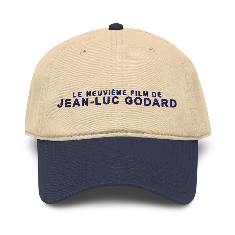 Jean-luc Godard Embroidered Garment Washed Baseball Cap | Director Hat ...