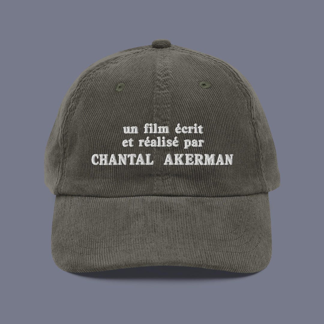 Chantal Akerman Embroidered Corduroy Hat: Film Director Cap - Etsy