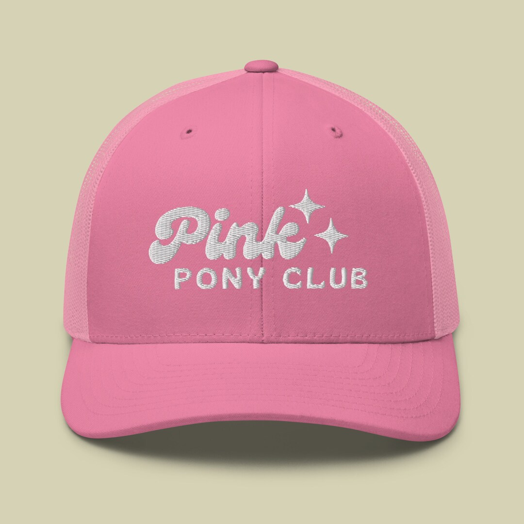 Pink Pony Club Embroidered Trucker Cap | Entertainment - Etsy
