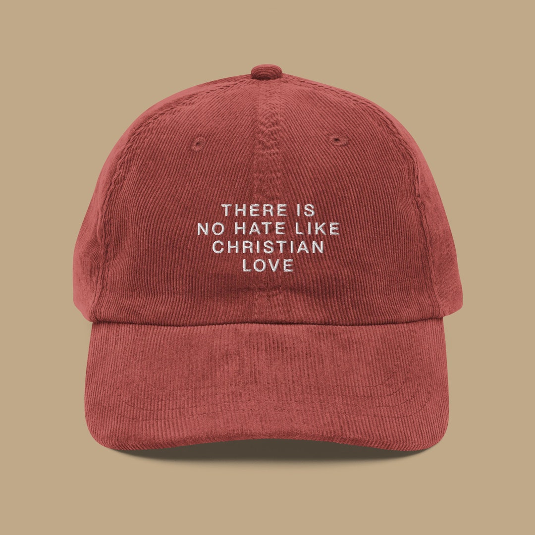 Embroidered Corduroy Hat: Anti-hate Statement, Social Justice Cap - Etsy