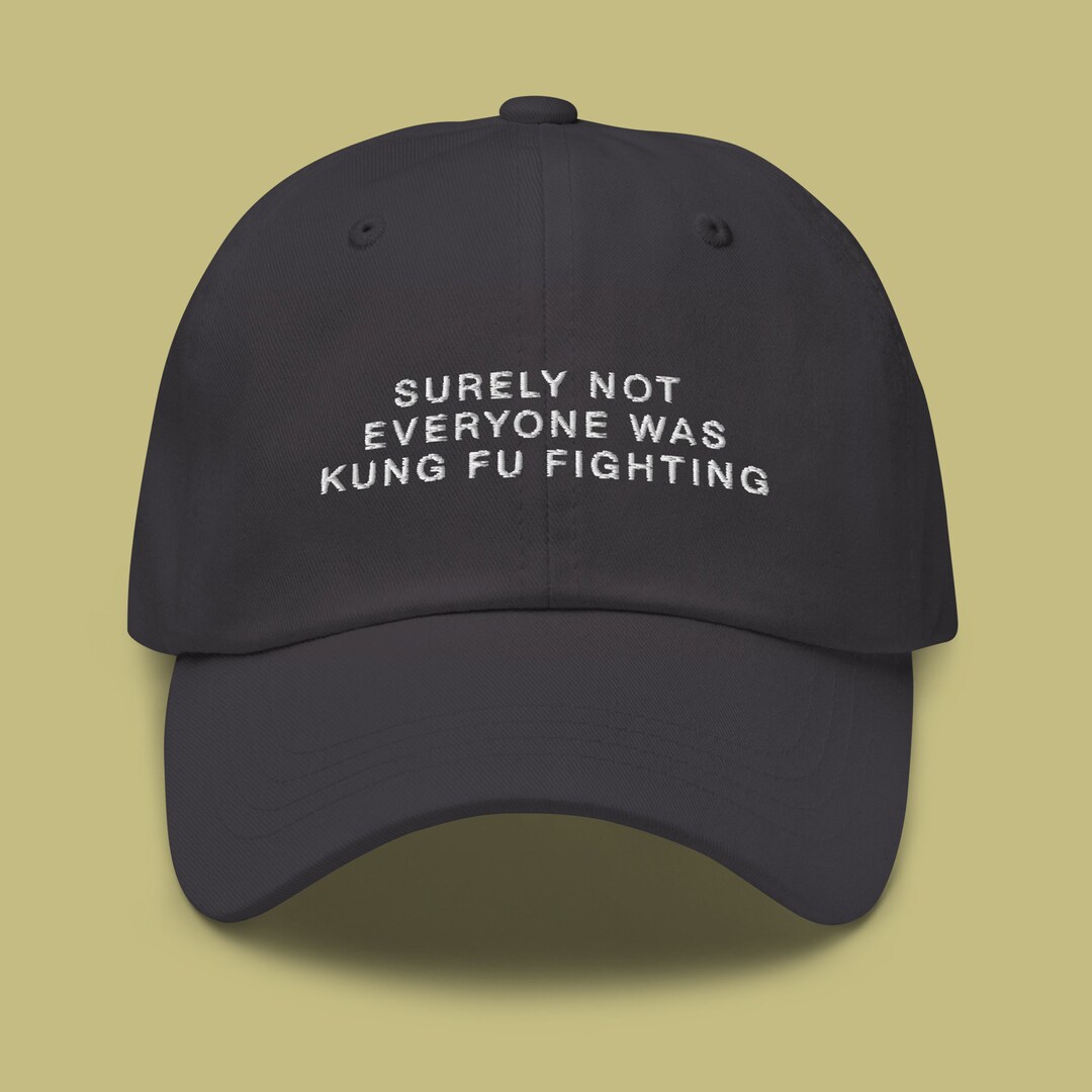 Surely Not Everyone Was Kung Fu Fighting Embroidered Hat | Dad Cap ...