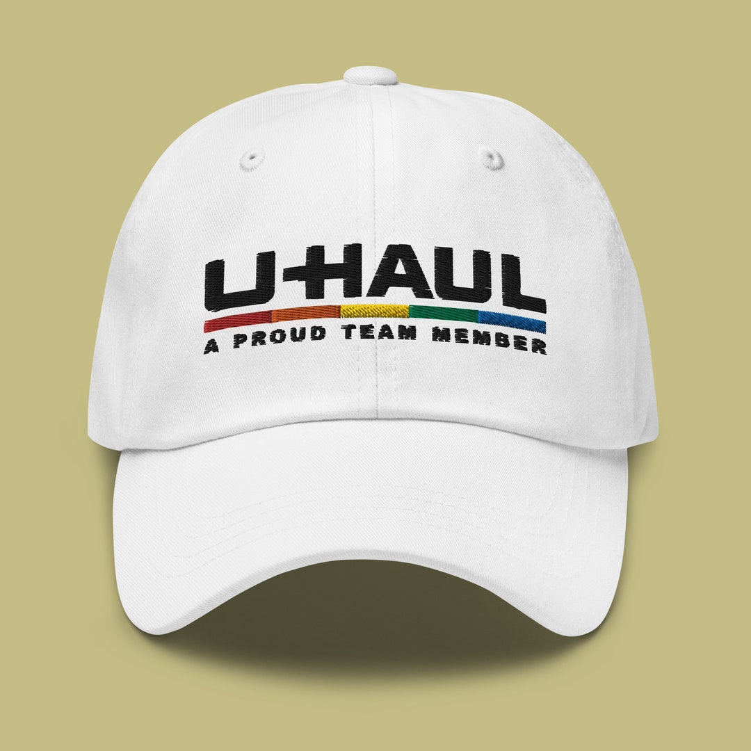 UHAUL - A Proud Team Member Dad Hat | LGBTQIA+ Pride Baseball Cap | Queer Fashion | UHAUL ...