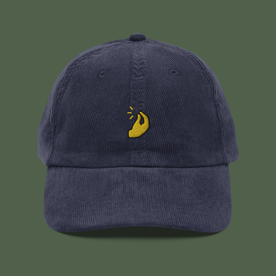 Italian Pinched Fingers Emoji Embroidered Corduroy Hat - Etsy