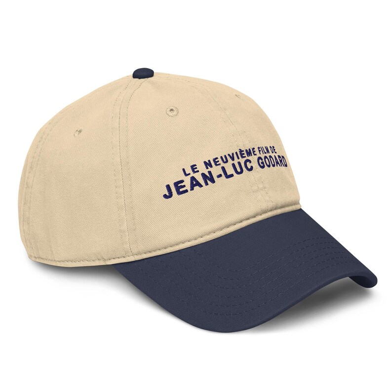Jean-luc Godard Embroidered Garment Washed Baseball Cap | Director Hat ...
