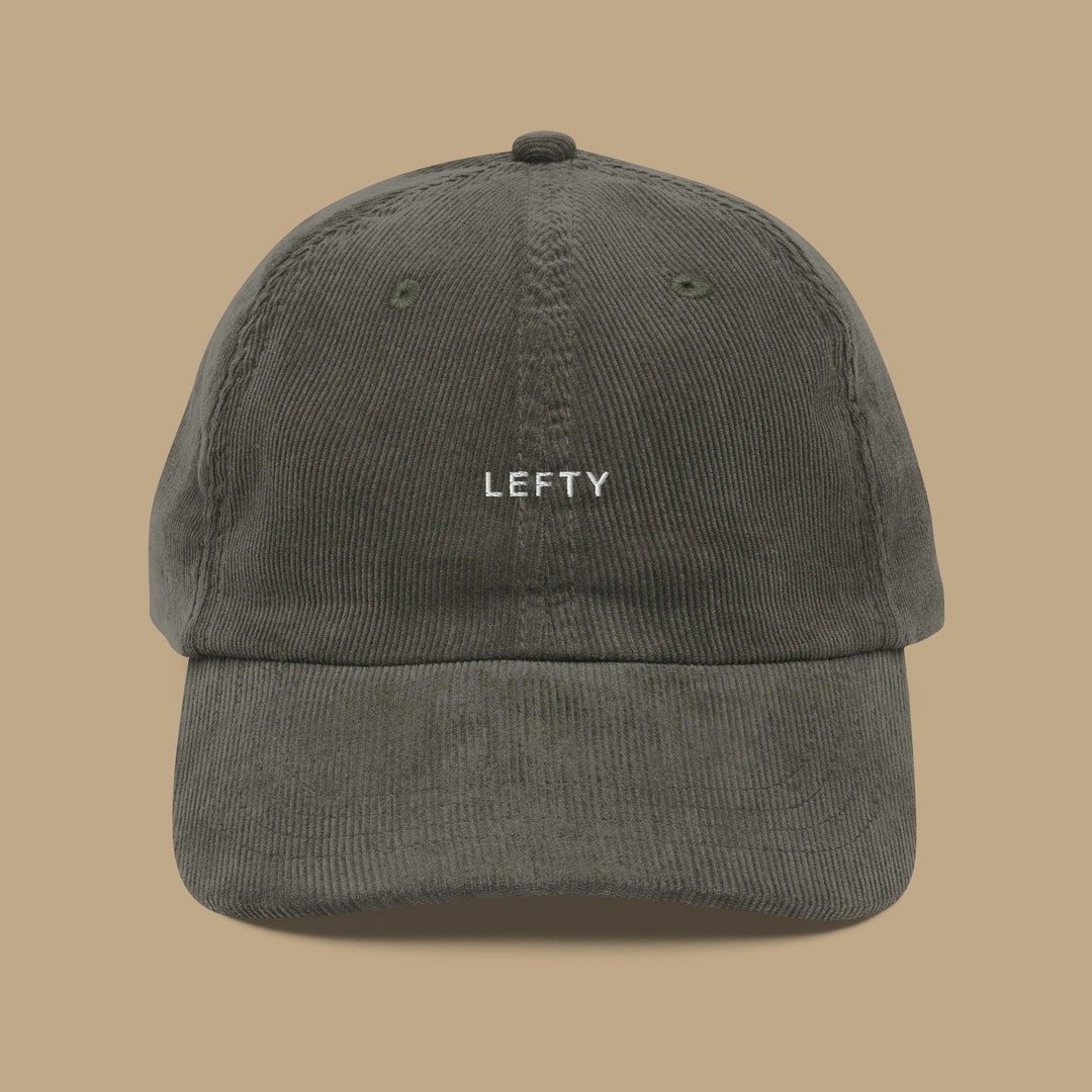 Lefty Embroidered Corduroy Hat - Etsy