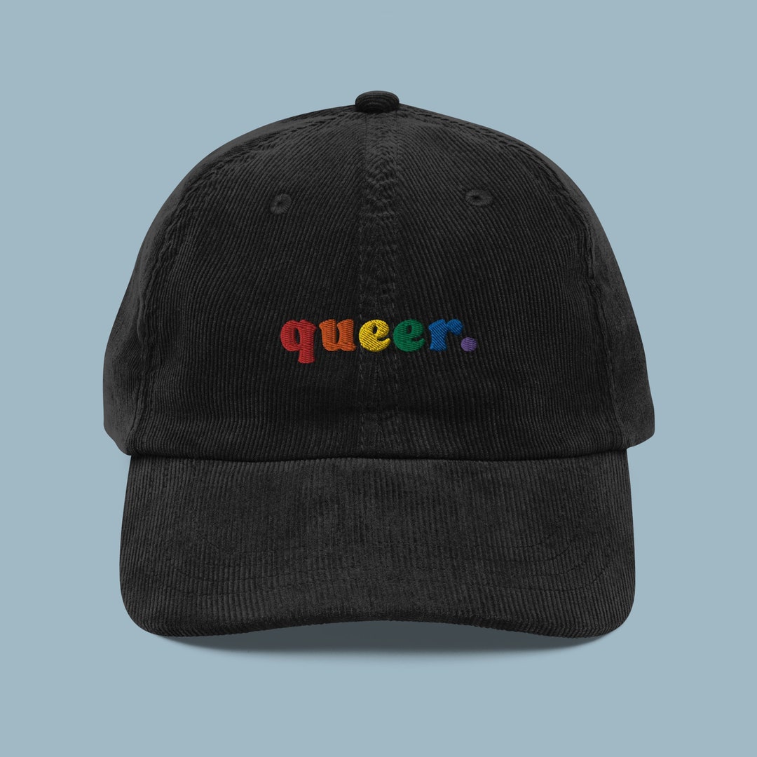 Queer Corduroy Hat | LGBTQIA+ Pride Baseball Cap | Queer Fashion - Etsy