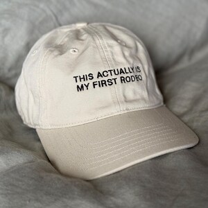 This Actually is My First Rodeo Organic Dad Hat - Etsy