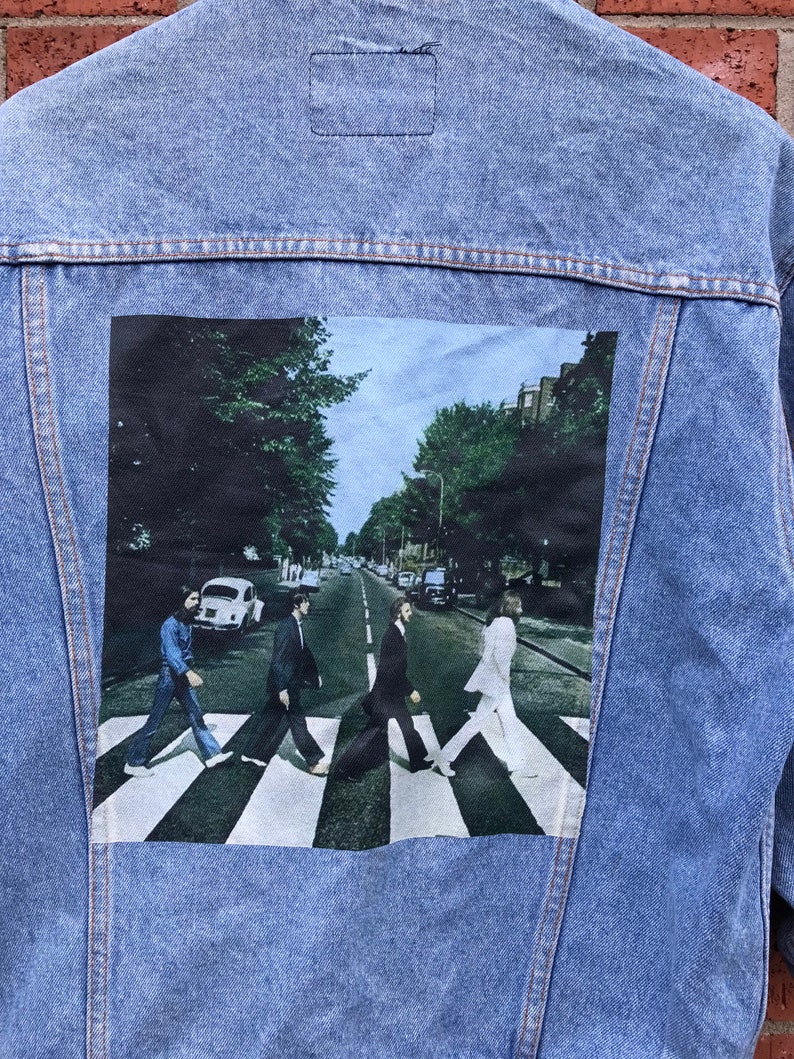 1980’s Retro Vintage “the Beatles ” Print Denim Jacket. - Etsy