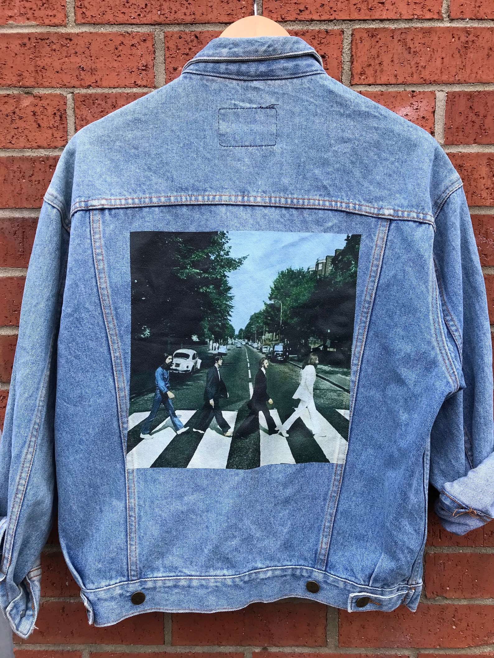 1980’s Retro Vintage “the Beatles ” Print Denim Jacket. - Etsy
