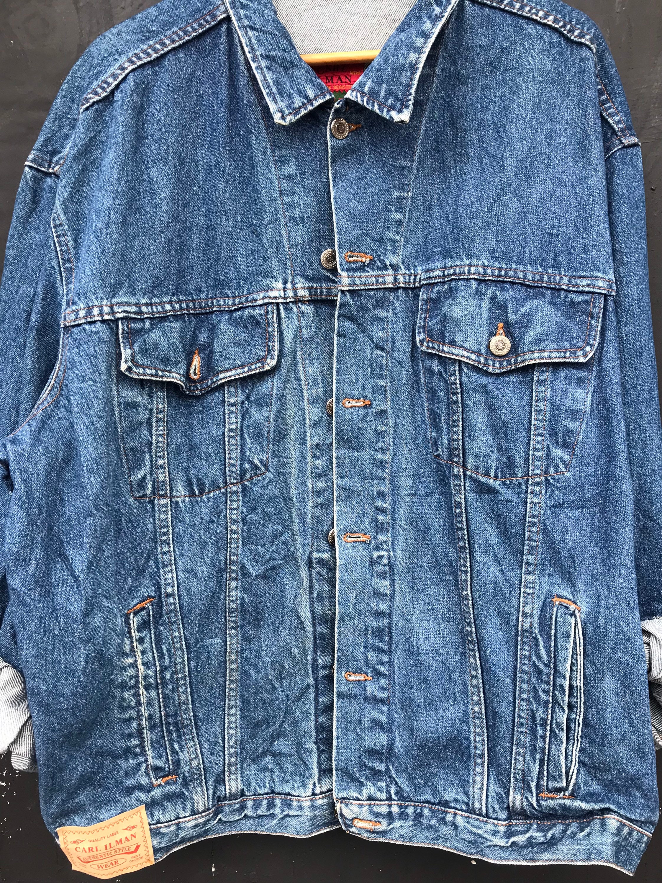 1980’s Retro Vintage LED ZEPPELIN Print Denim Jacket. - Etsy