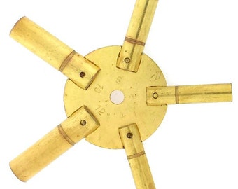 Universal Clock Winding Key Winder Even Numbers 5 Prong Sizes 2 4 6 8 ...