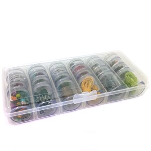 Storage Box 24 Round Individual Screw Top Containers - Etsy