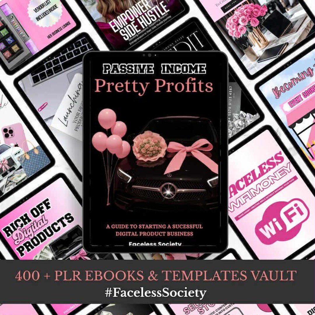 Pretty Profits | 400+ PLR Ebook Bundle - Etsy