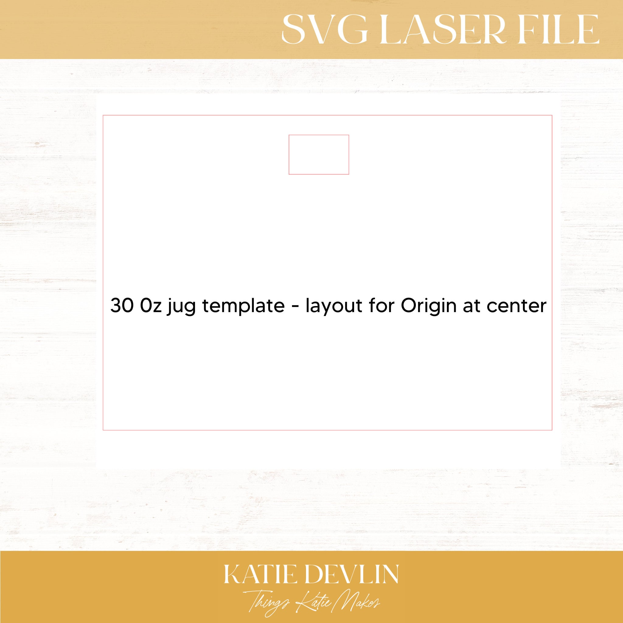 30oz IceFlow Jug Full Wrap Template SVG, Tumbler Laser Engraving Design ...