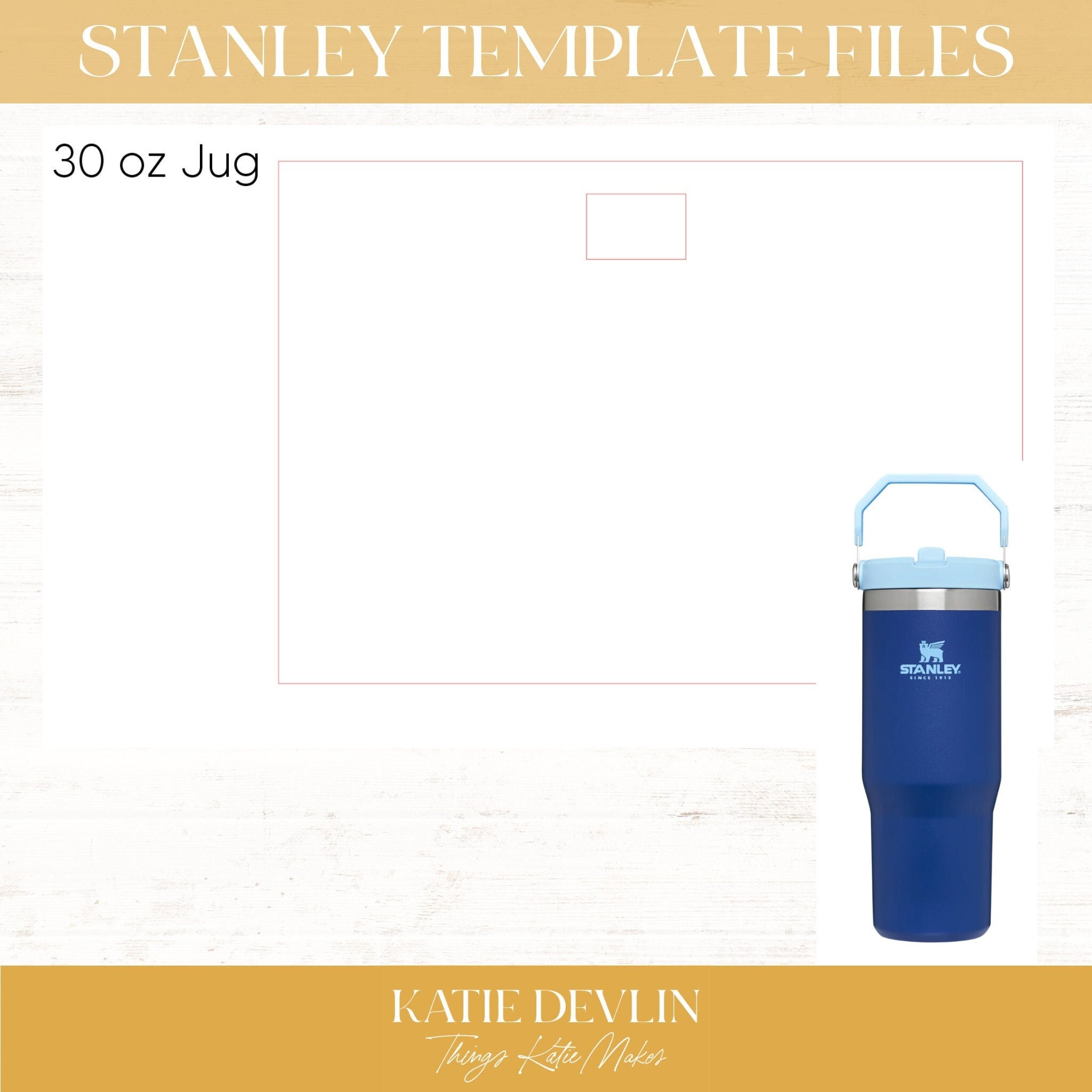 30oz IceFlow Jug Full Wrap Template SVG, Tumbler Laser Engraving Design ...