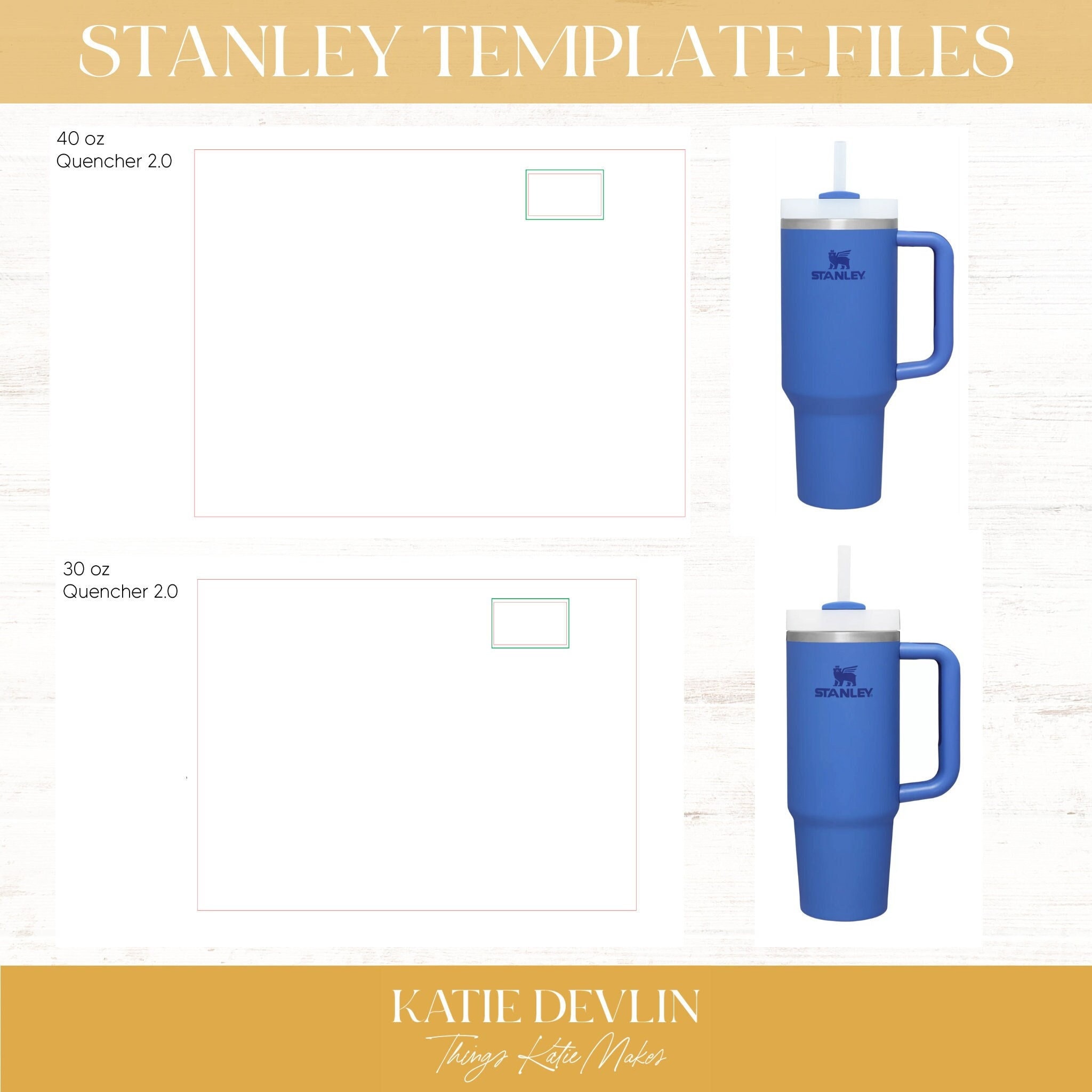 40oz & 30oz Quencher Template SVG, Tumbler Laser Engraving Design ...