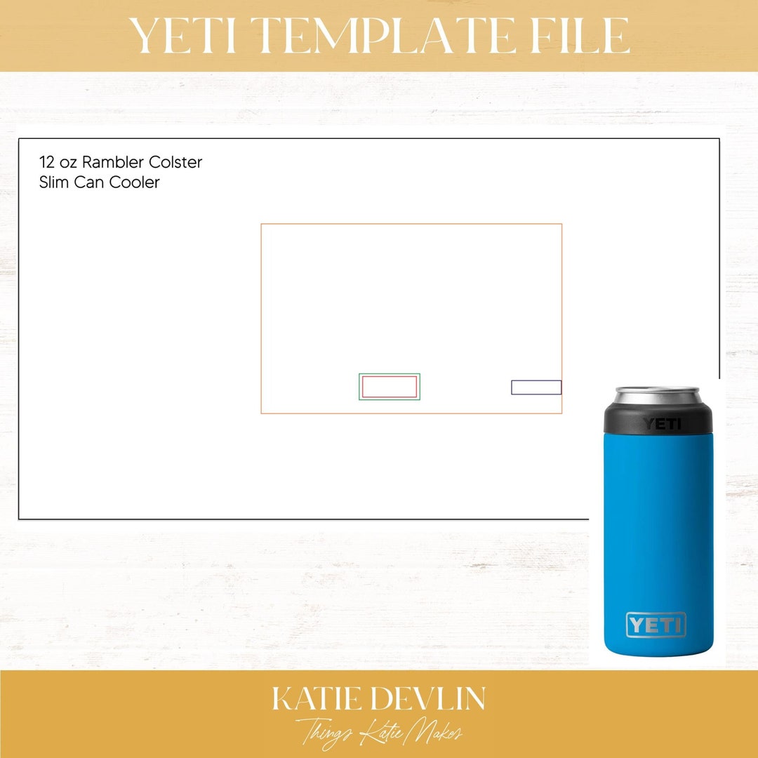 36oz Yeti Rambler Full Wrap Template SVG, Tumbler Laser Engraving ...