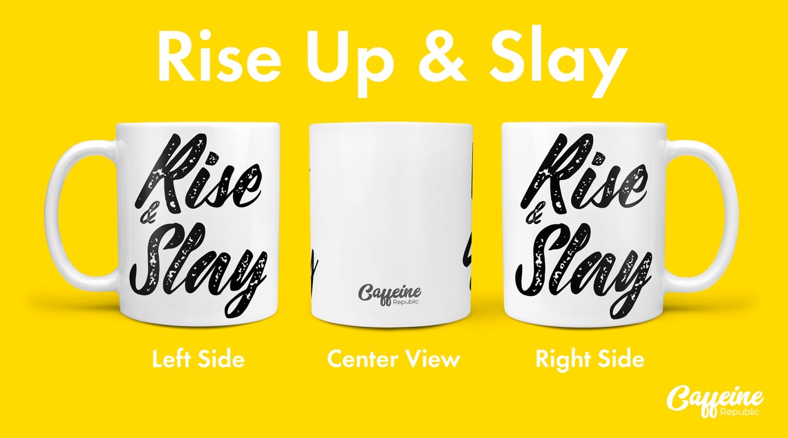 Slay Coffee Mug Rise And Slay Mug Boss Lady Mug Sassy | Etsy