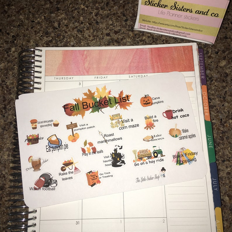 Bucket List Stickers. Perfect for Any Planner | Etsy