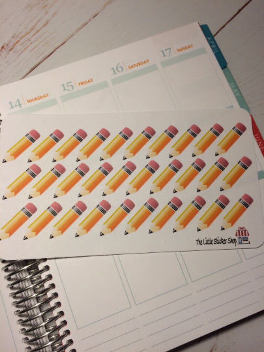 Pencil Stickers. Perfect for Any Planner! - Etsy