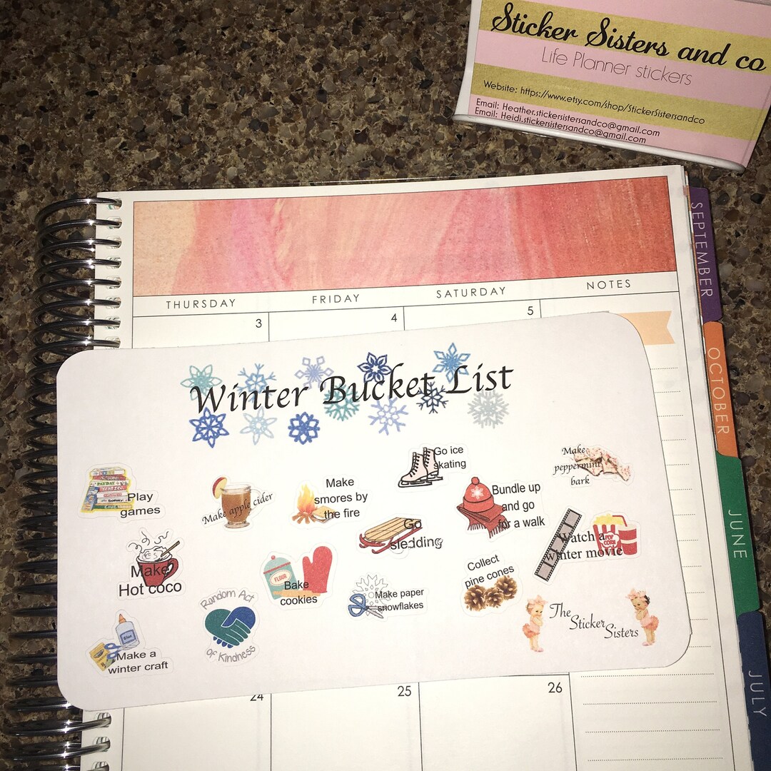 Bucket List Stickers. Perfect for Any Planner! - Etsy
