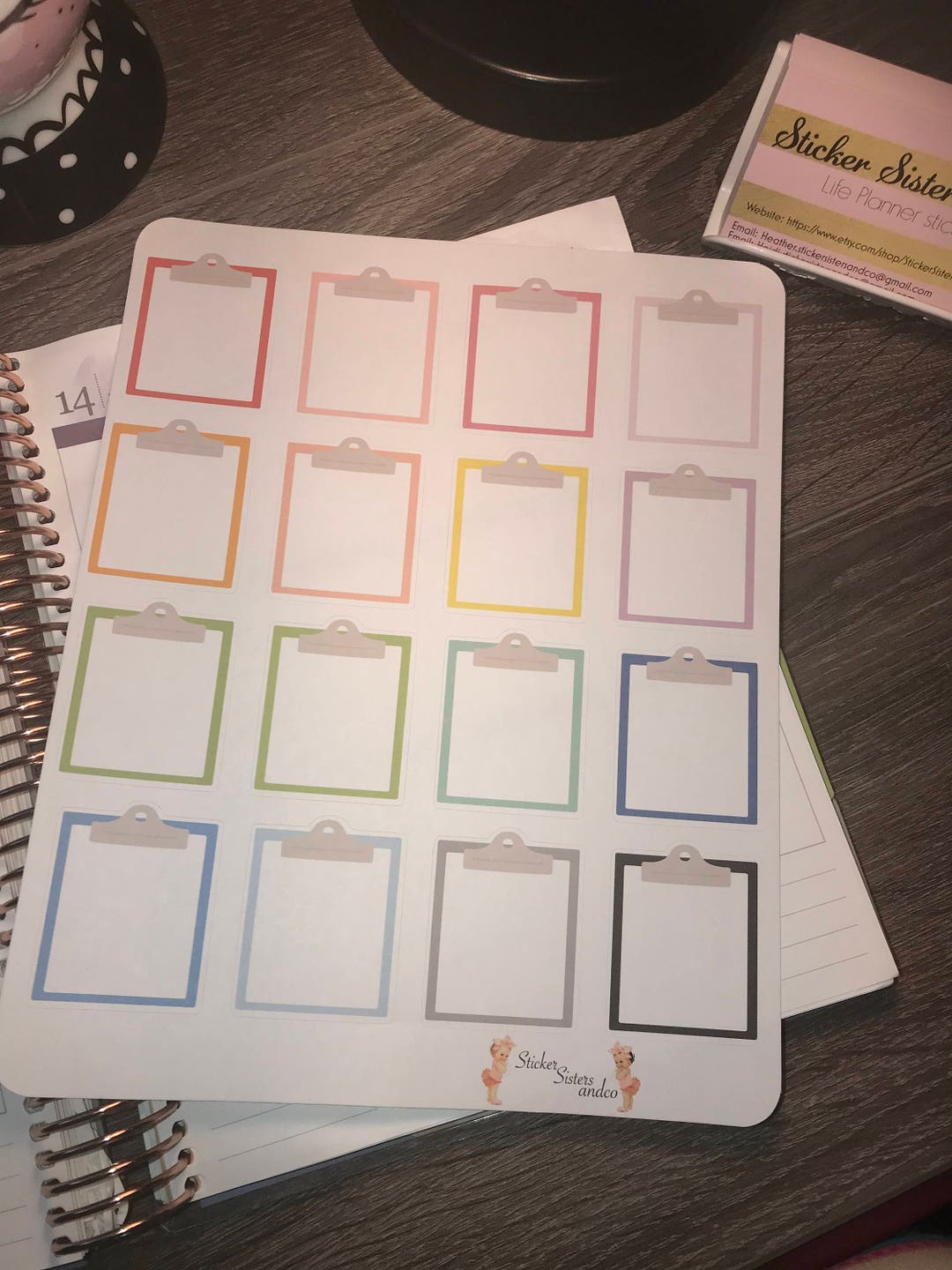 Clipboard Stickers. Perfect for Any Planner! - Etsy