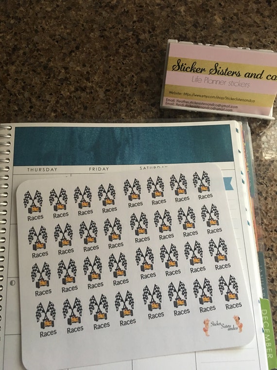 Races Stickers. Perfect for Any Planner - Etsy