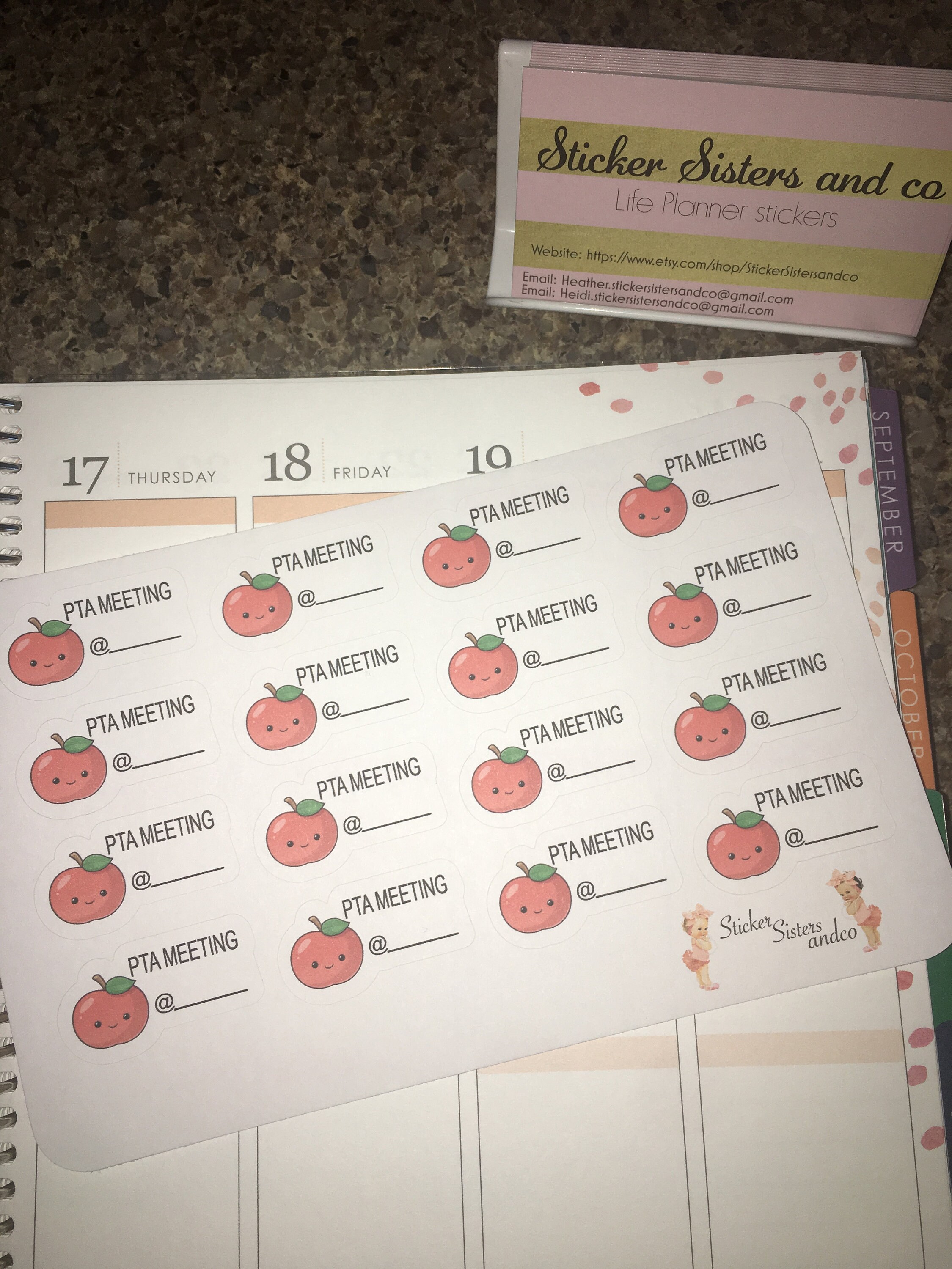 PTA/PTO Meeting Stickers. Perfect for Any Planner! - Etsy