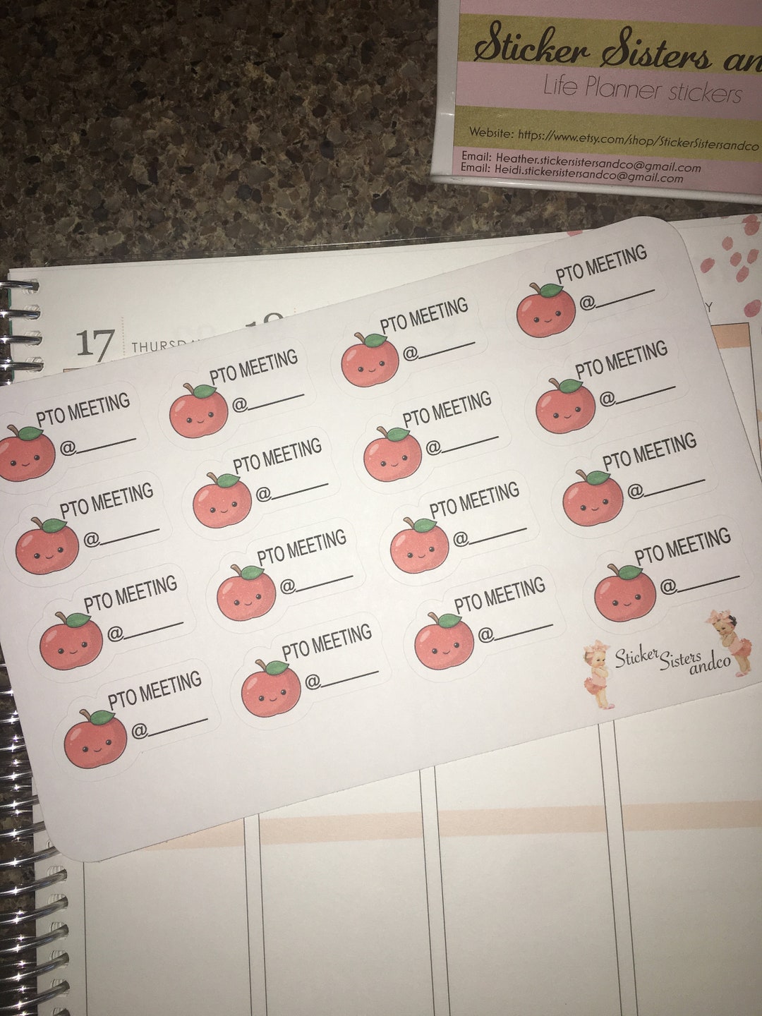 PTA/PTO Meeting Stickers. Perfect for Any Planner! - Etsy UK
