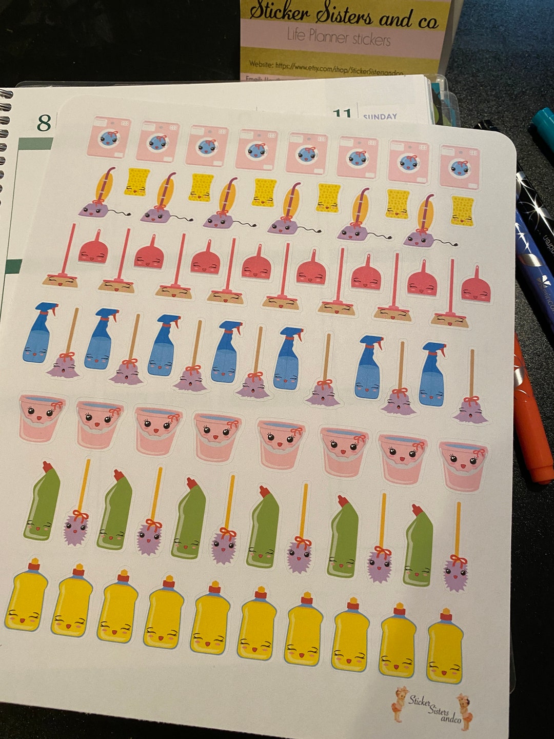 Cleaning Stickers. Perfect for Any Planner! - Etsy